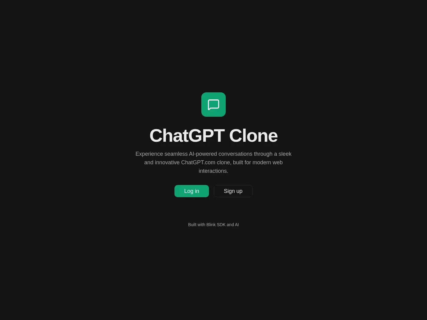 ChatGPT Web Clone