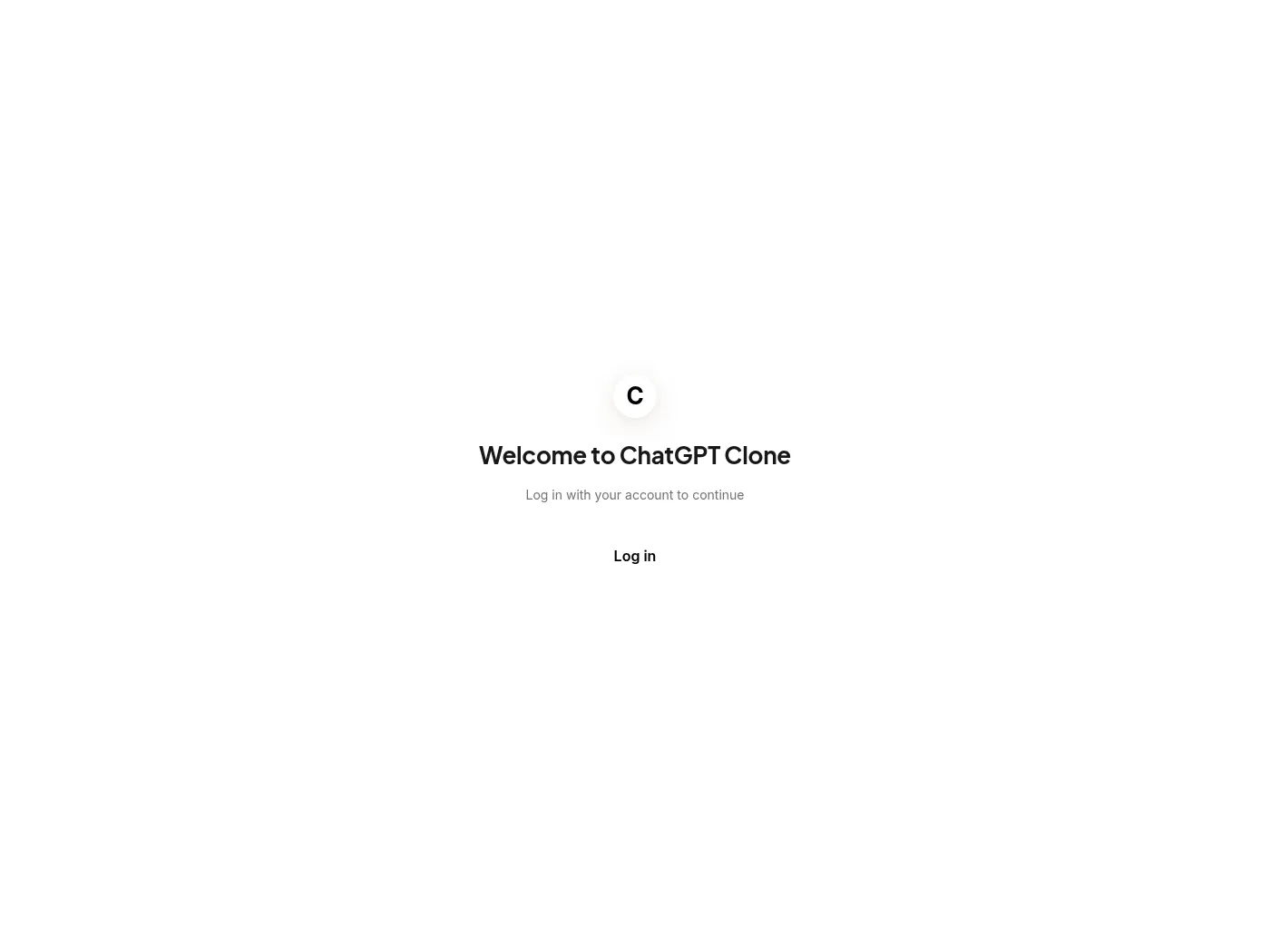 ChatGPT Web Clone