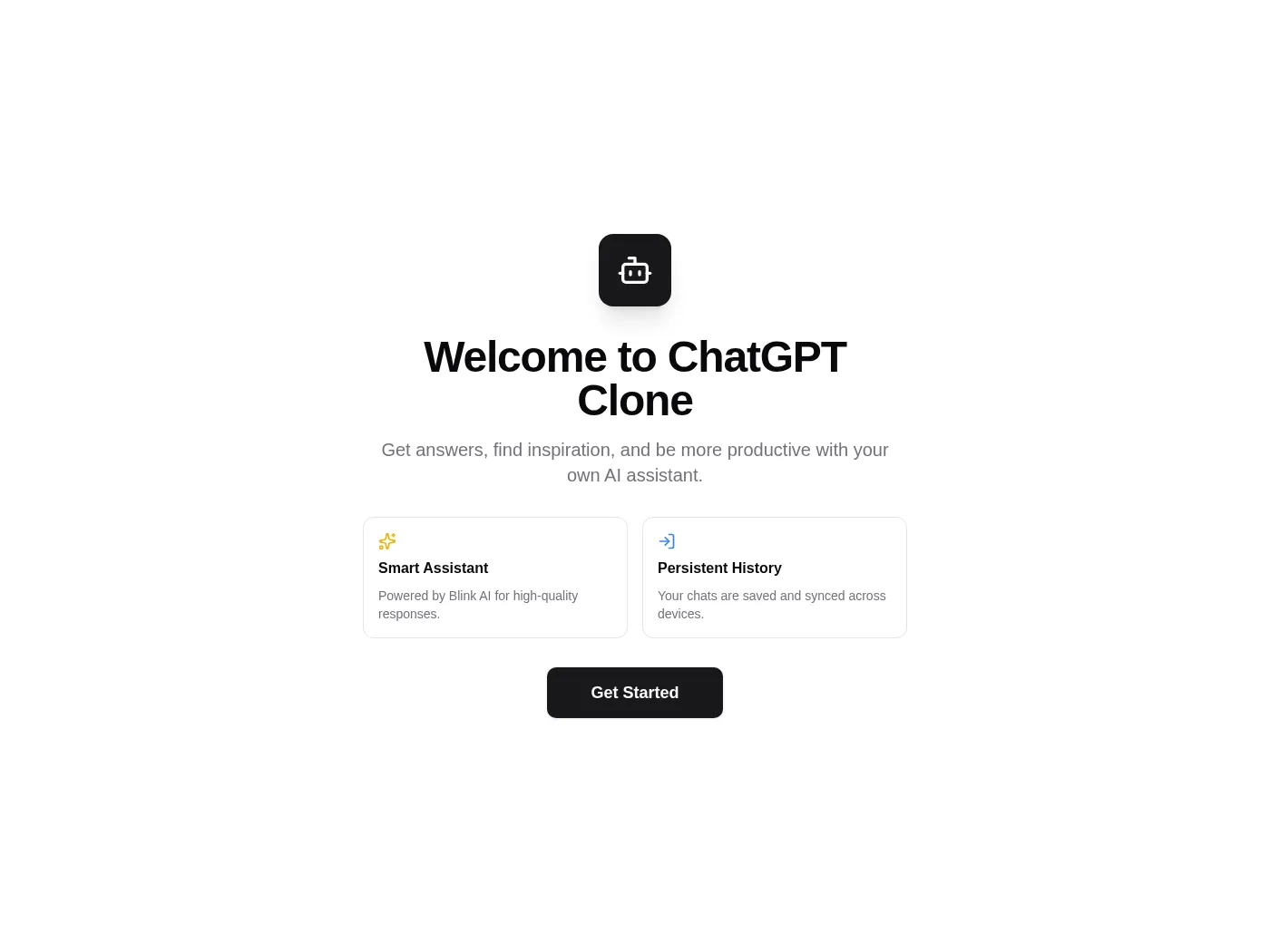 ChatGPT Web Clone