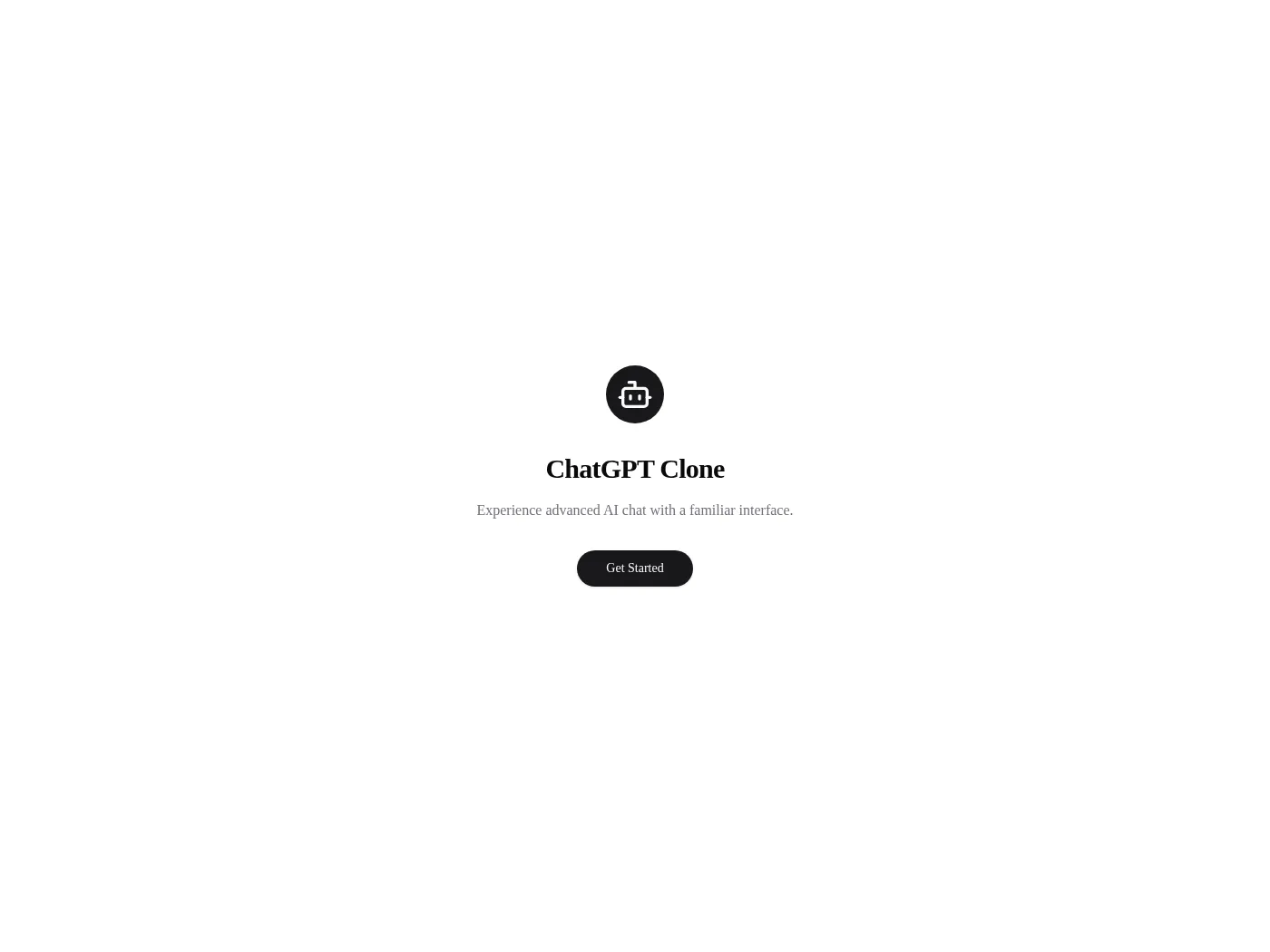 ChatGPT Web Clone