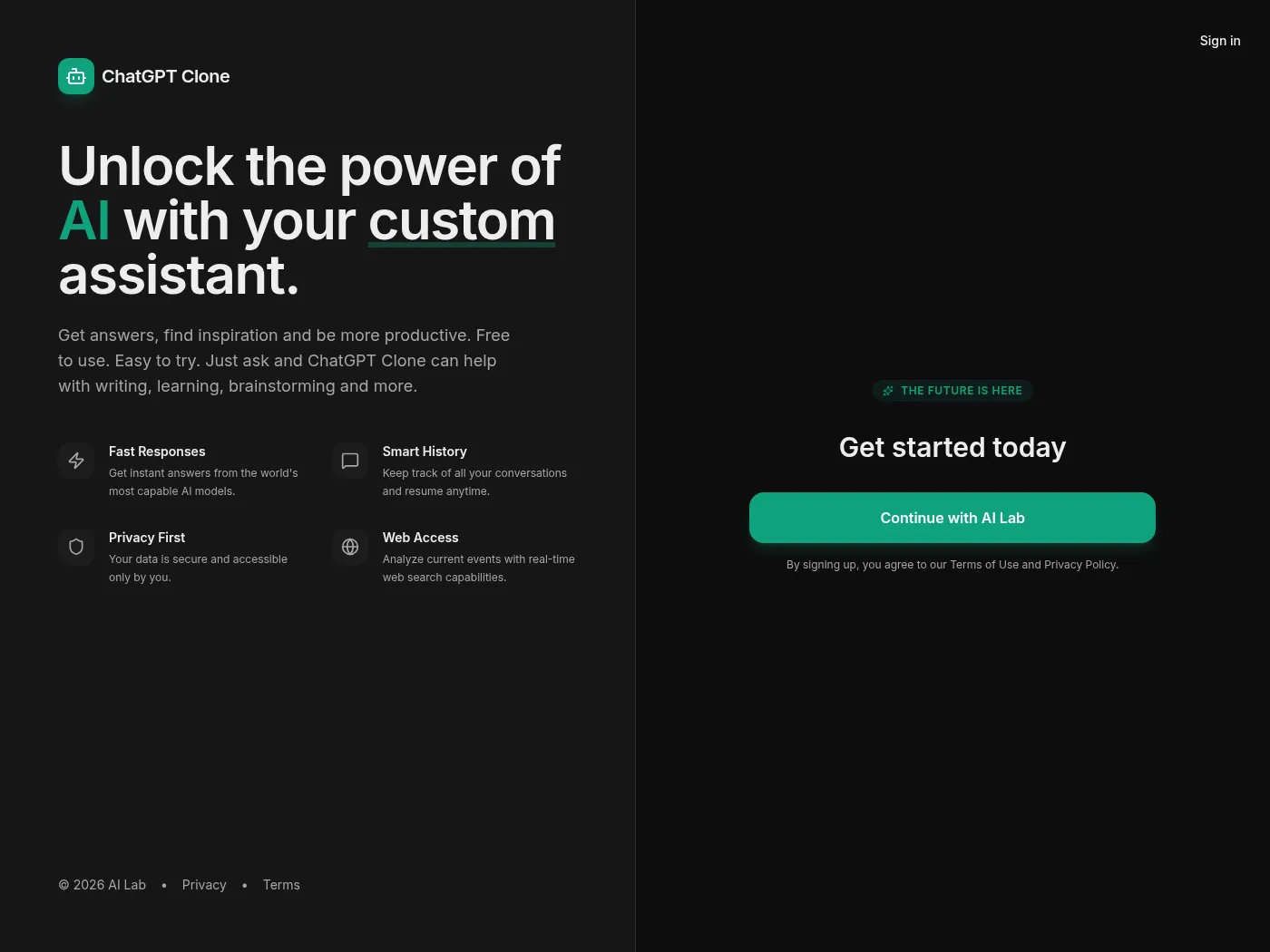 ChatGPT Web Clone