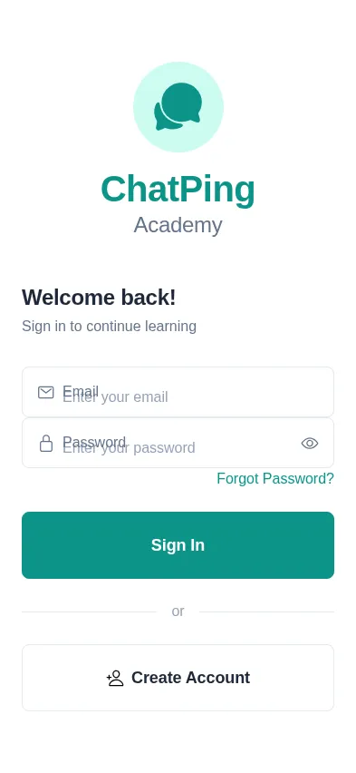 ChatPing Academy App