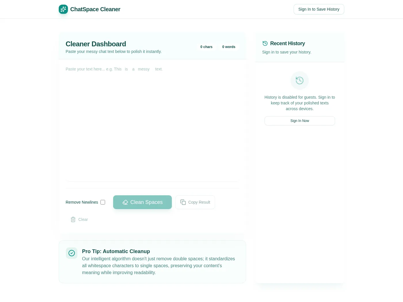 ChatSpace Cleaner