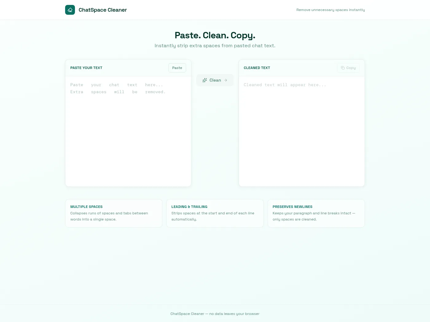 ChatSpace Cleaner