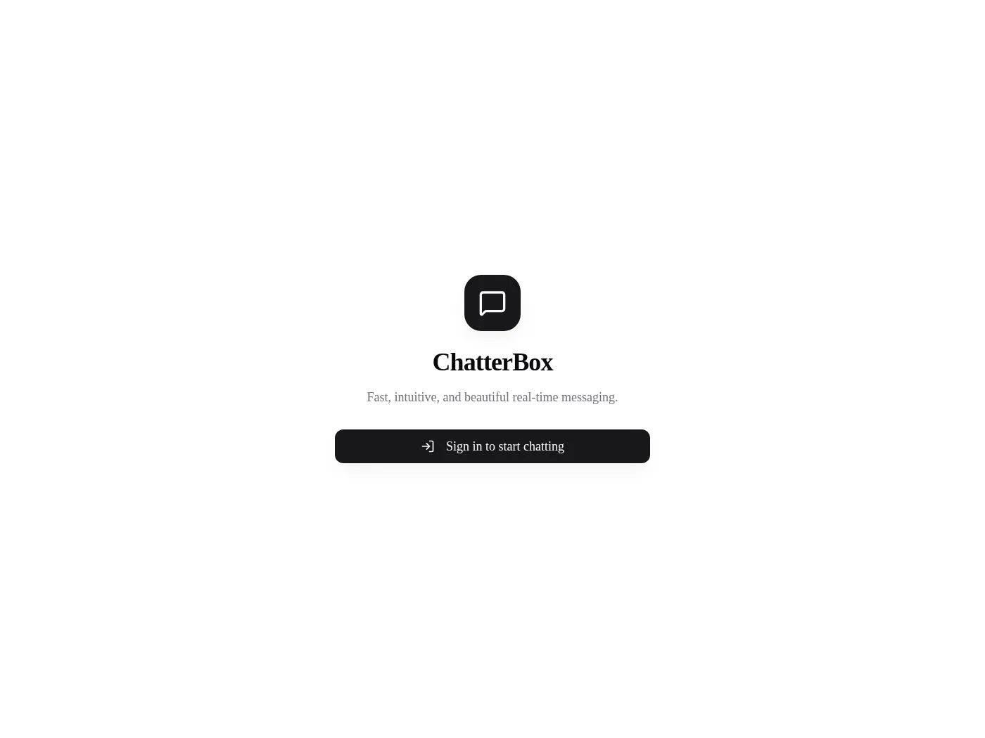 ChatterBox App