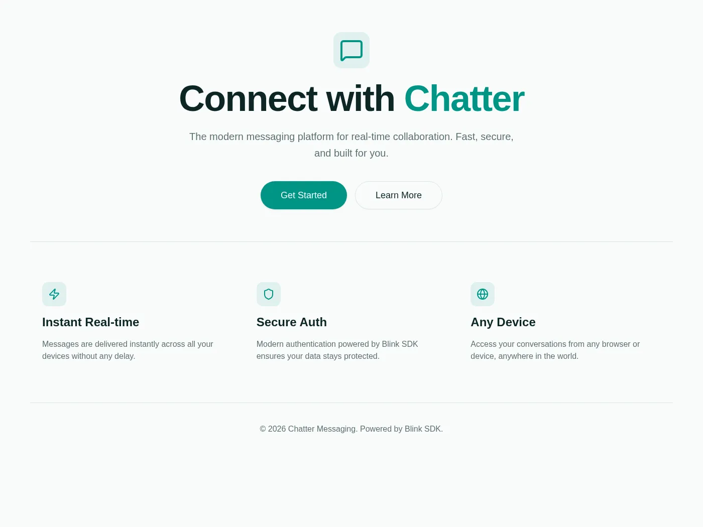 Chatter Real-Time Messenger
