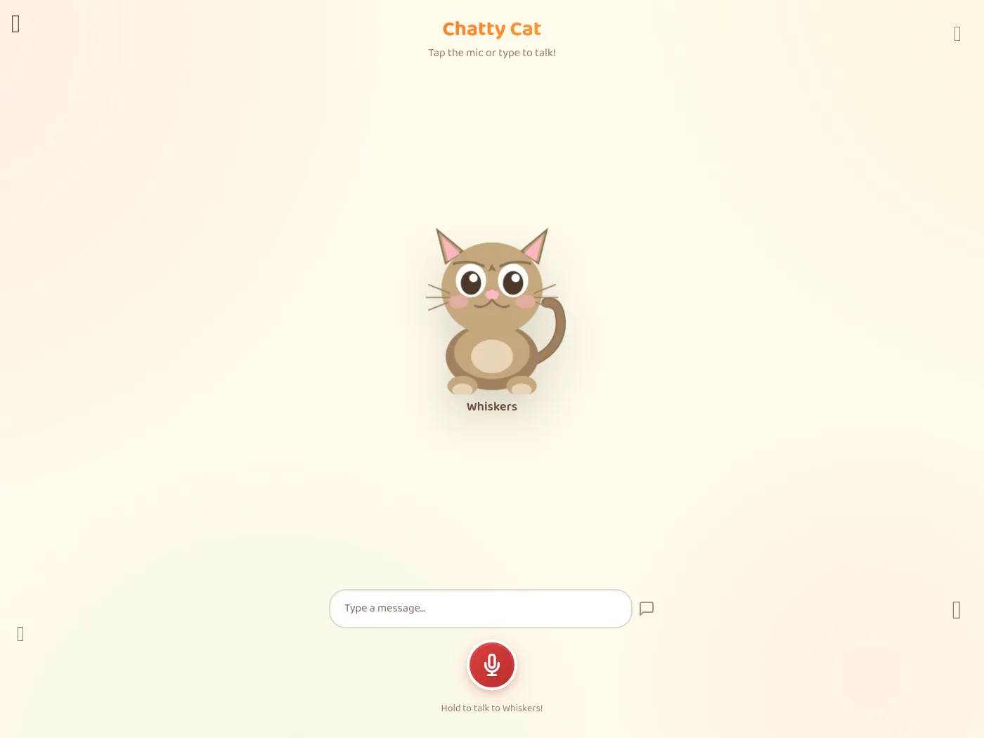 Chatty Cat Web App
