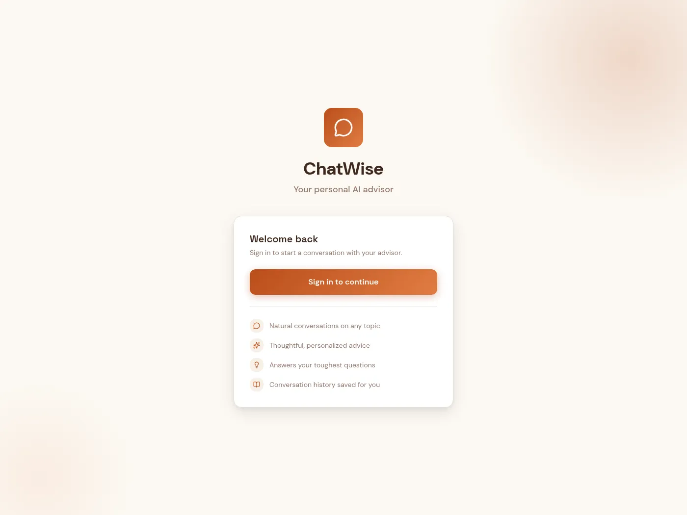ChatWise Advisor