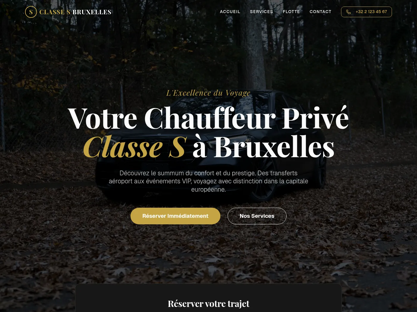 Classe S Chauffeur Bruxelles