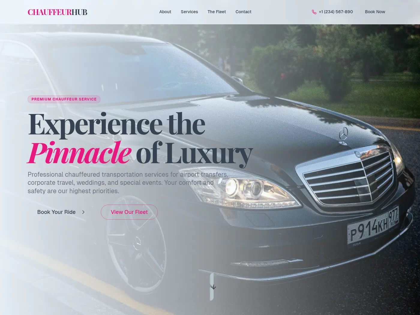 ChauffeurHub Landing Page