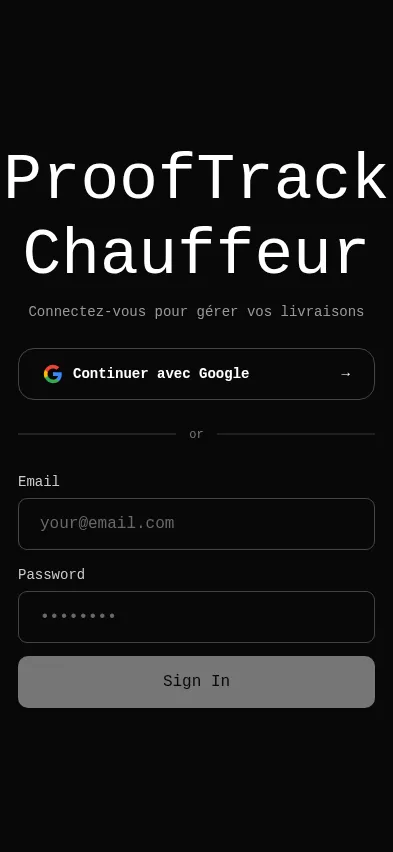 TLT express  Chauffeur App