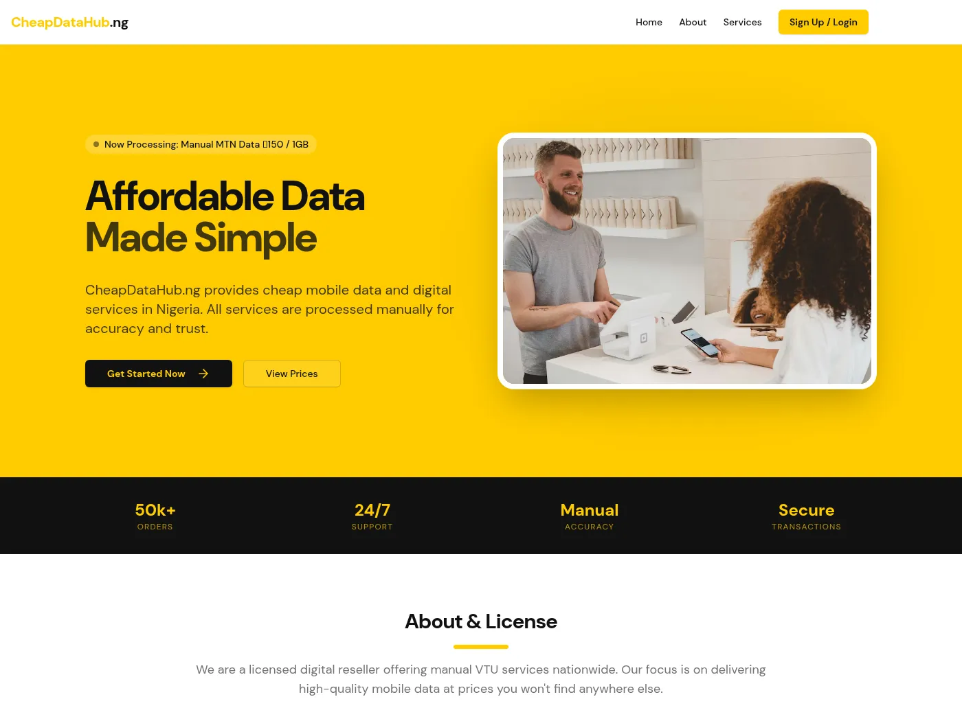 CheapDataHub Manual VTU