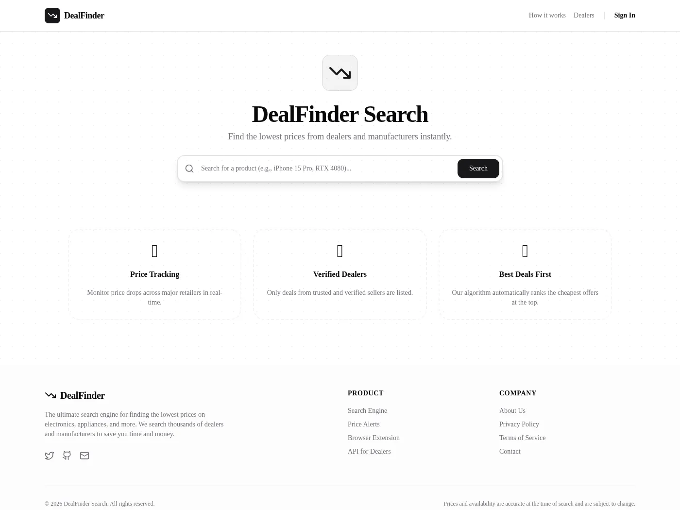 DealFinder Search