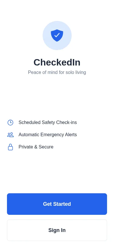 CheckedIn Safety App