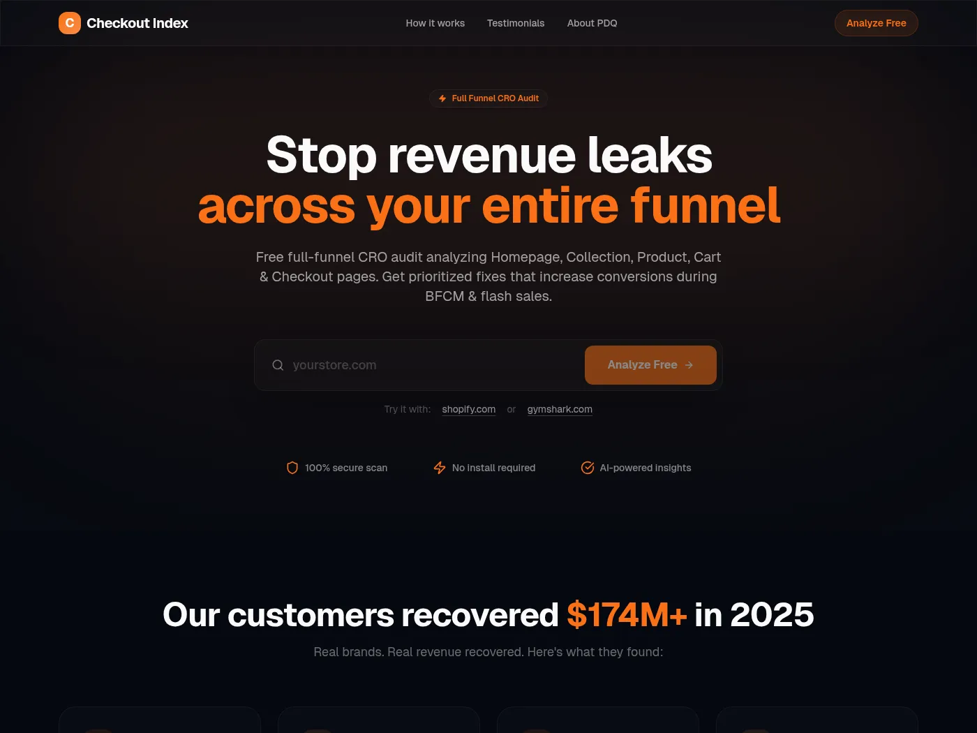 Checkout Index Tool (Remix)