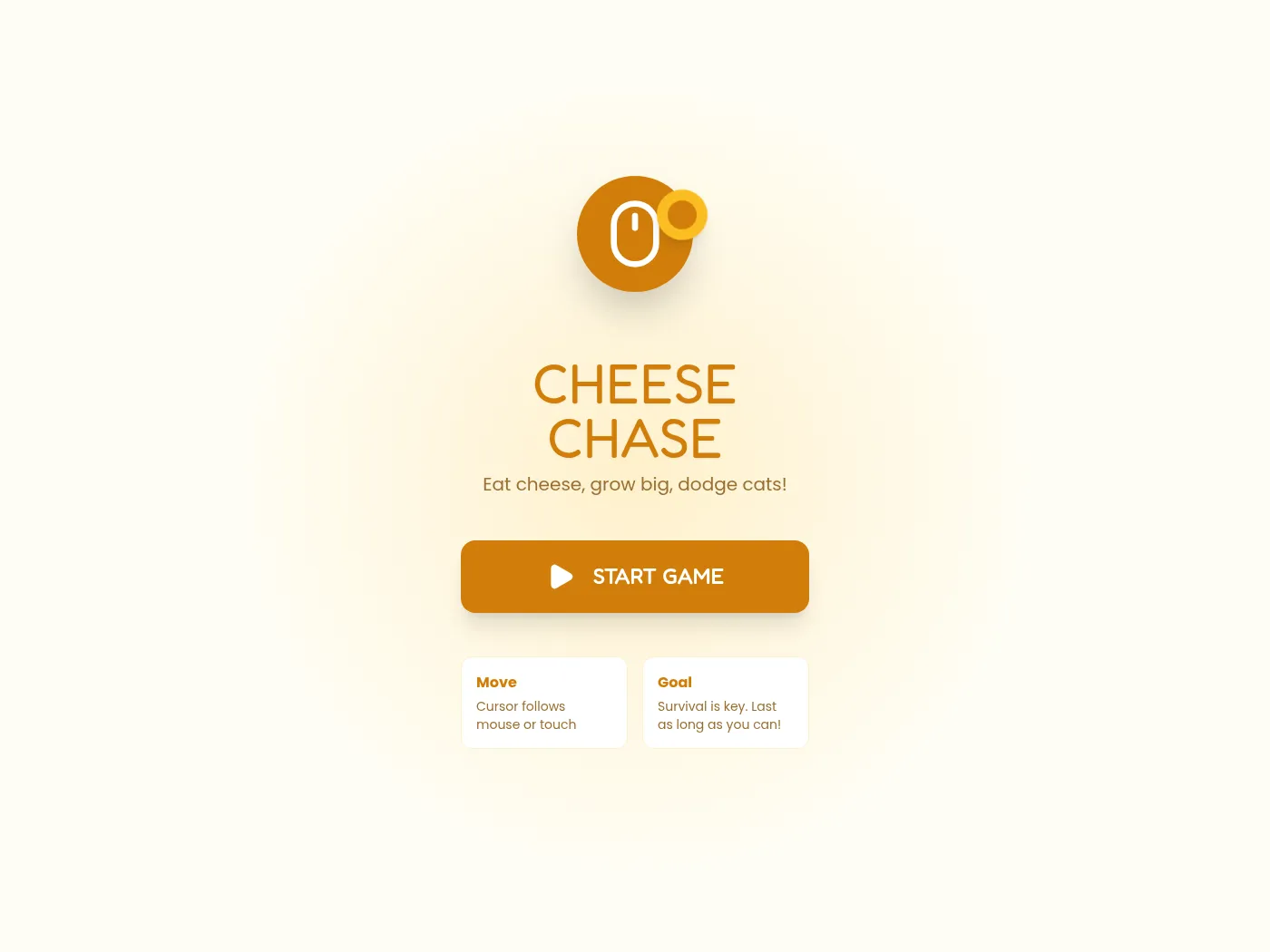 Cheese Chase Game