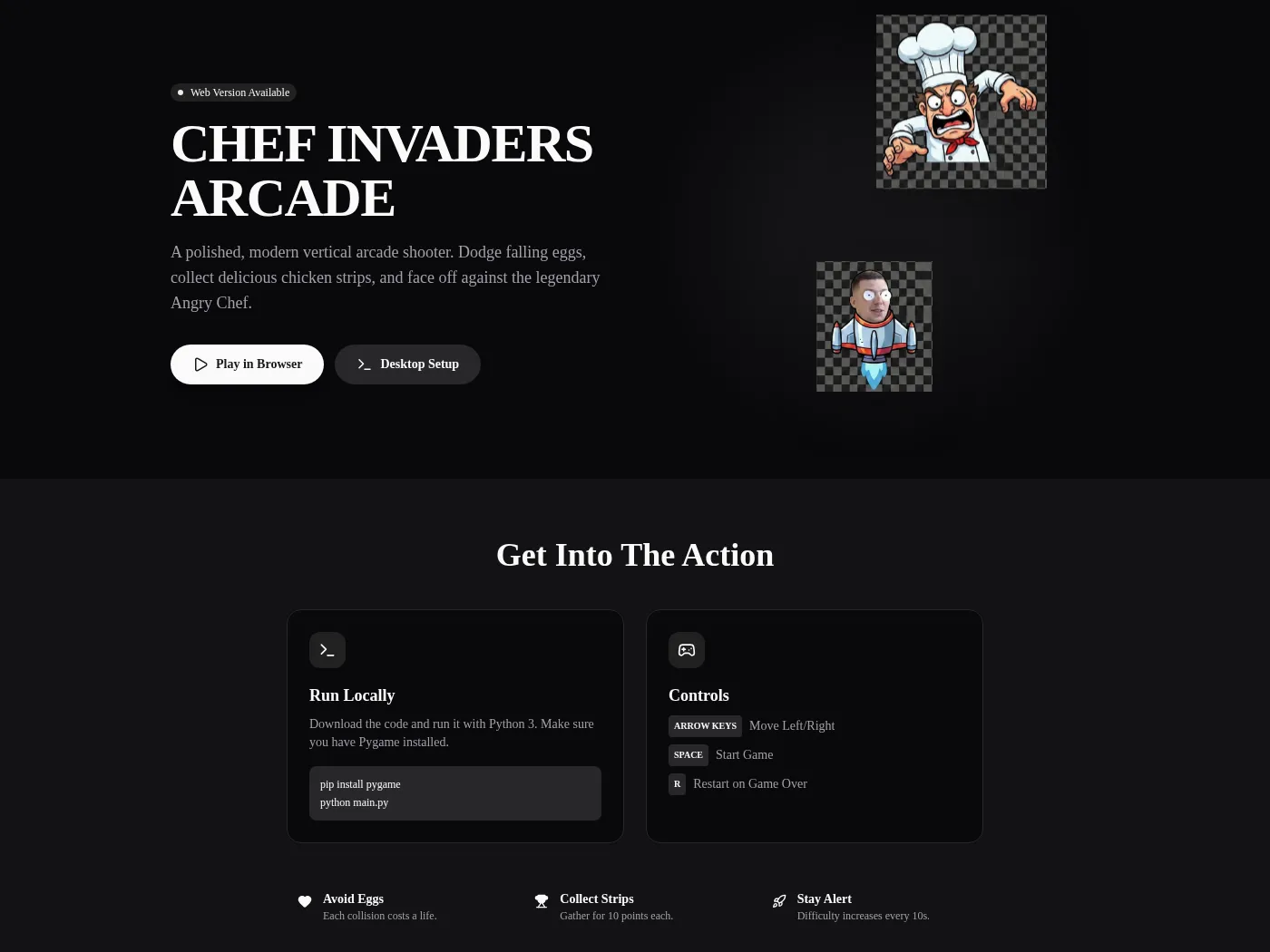 Chef Invaders Arcade