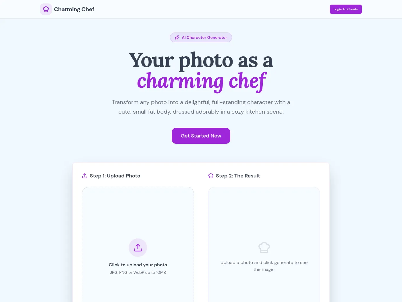 Charming Chef Generator