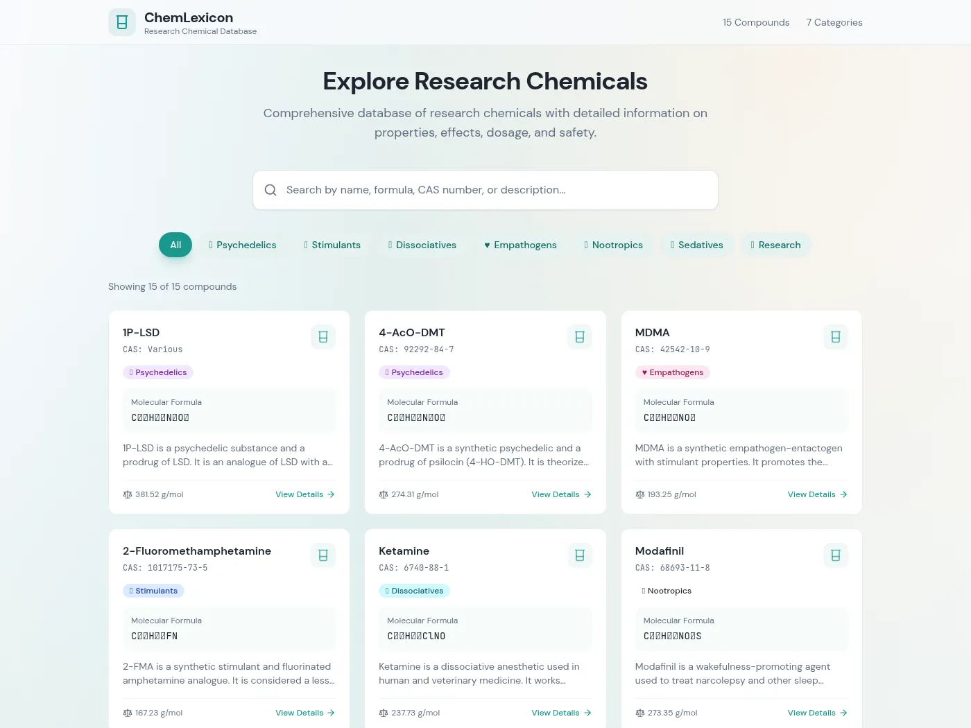 ChemLexicon App