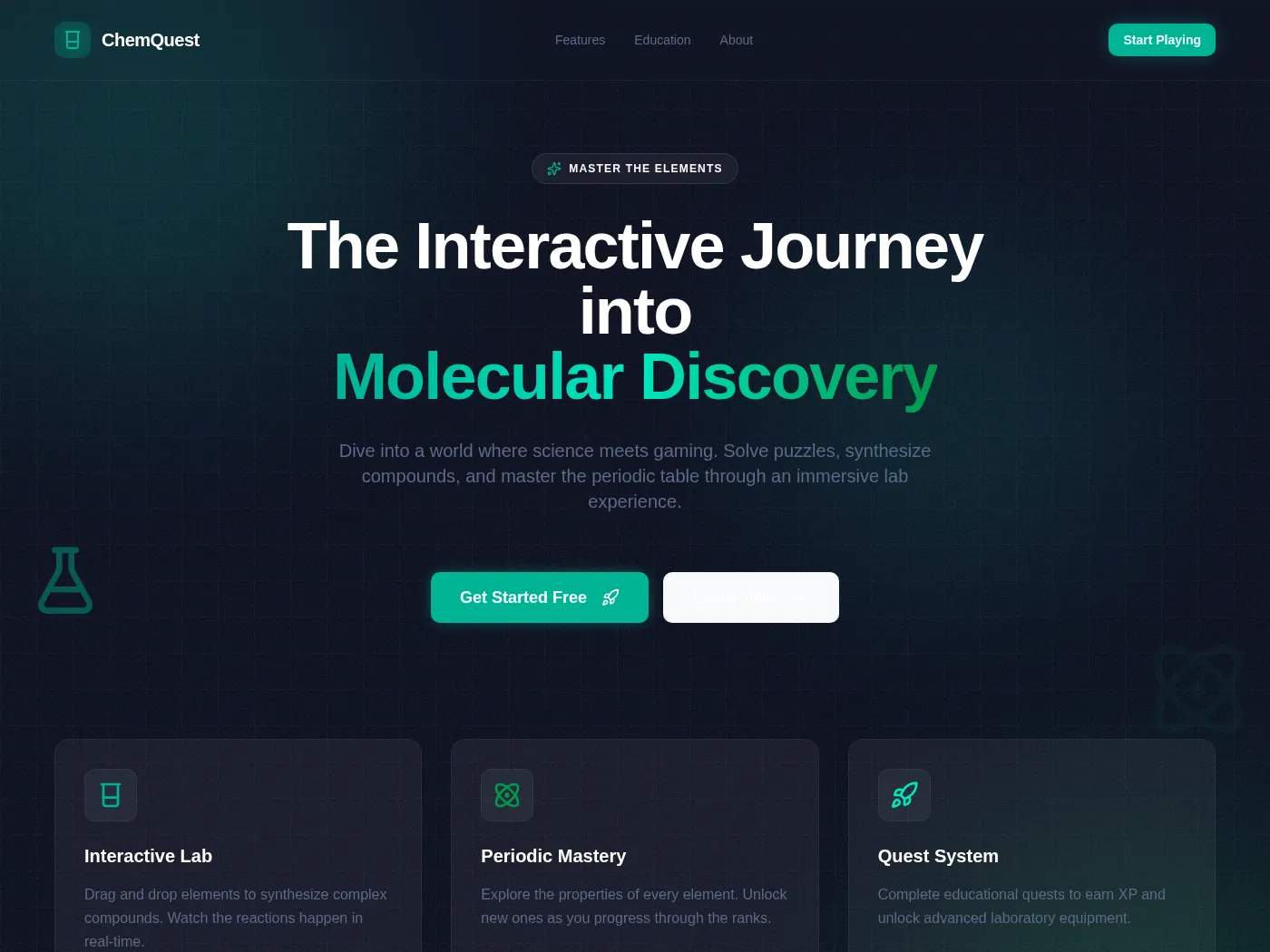 Chemistry Quest Game