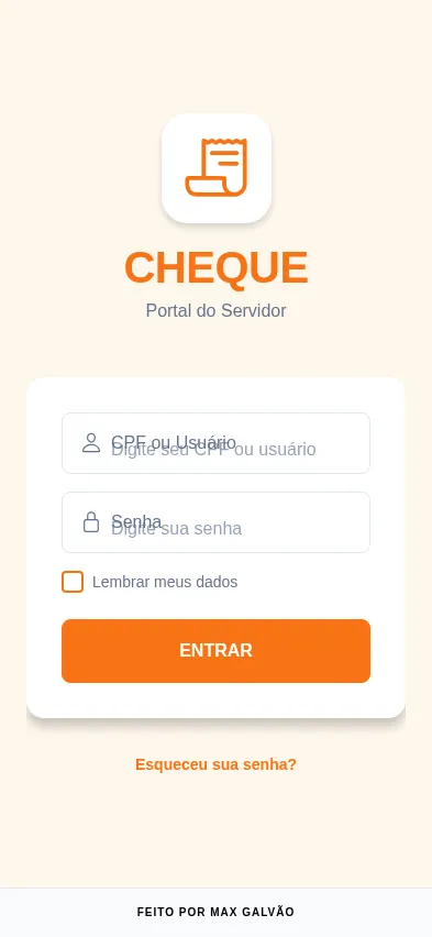 Cheque Portal App