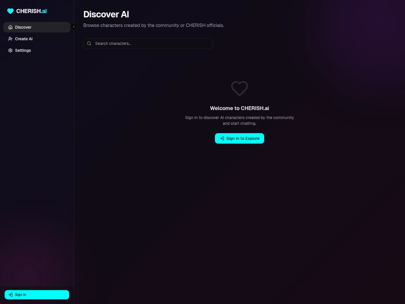 Cherish AI Chat Platform