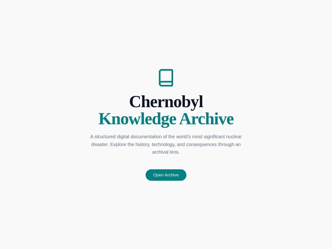 Chernobyl Digital Archive