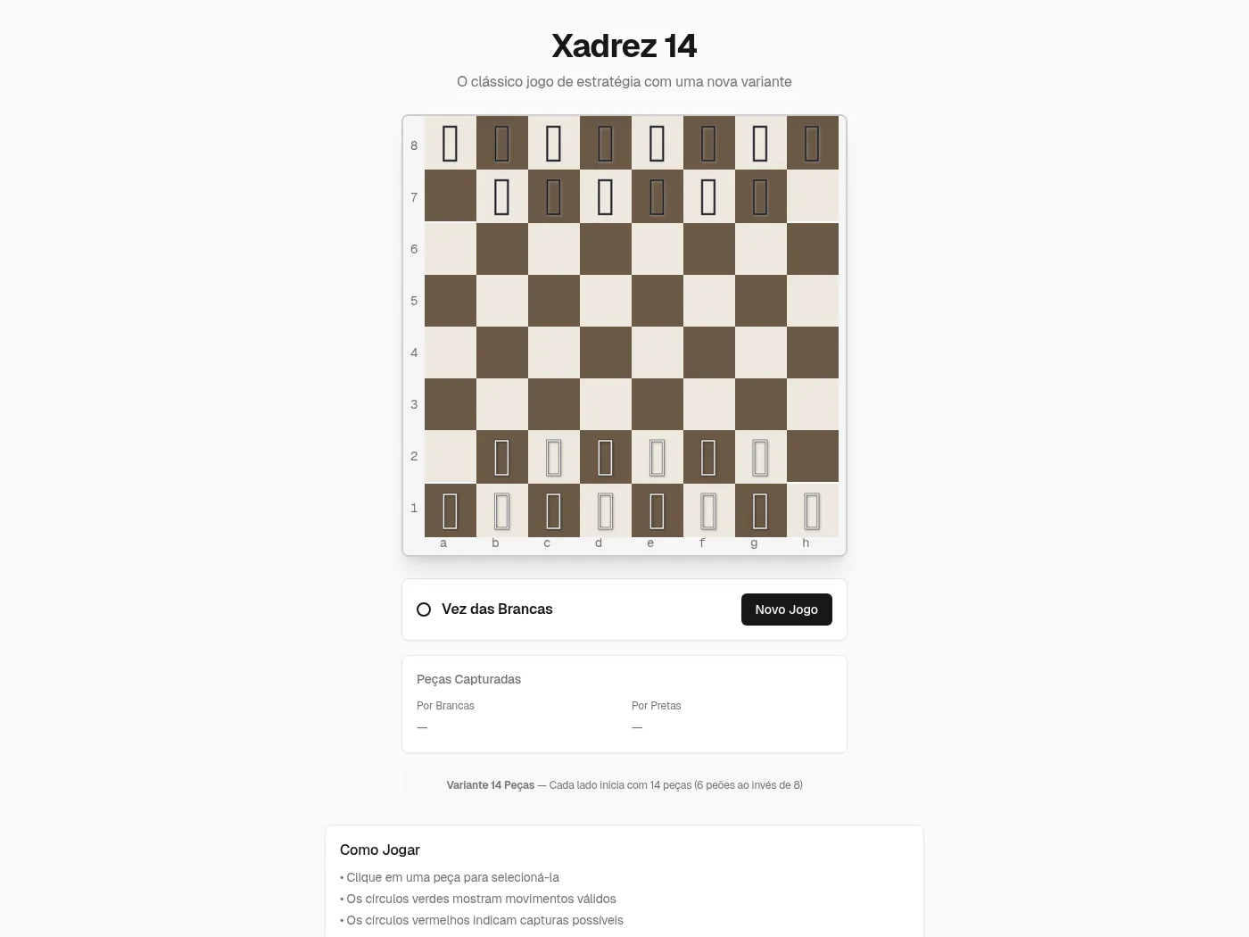 Minimal Chess Game
