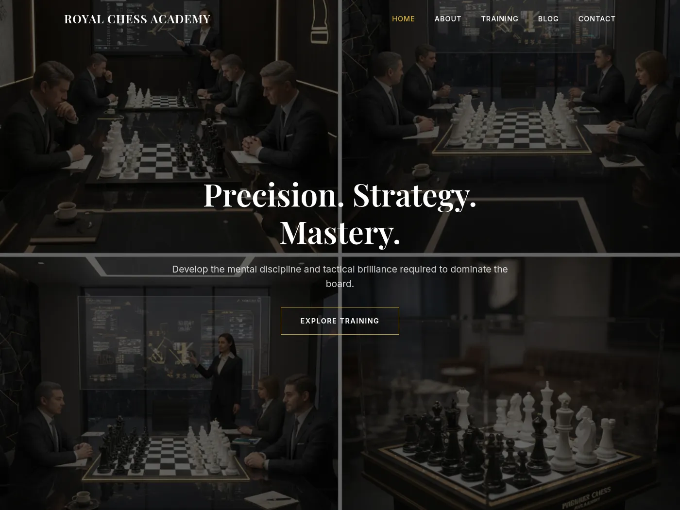 Royal Chess Academy Site