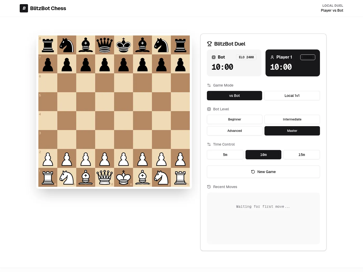 BlitzBot Chess Duel