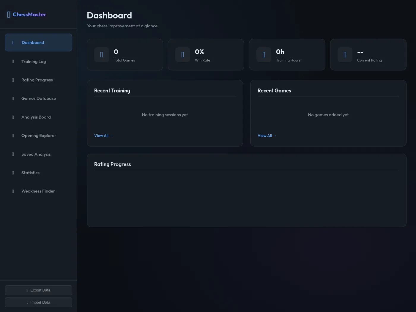 ChessMaster Dashboard