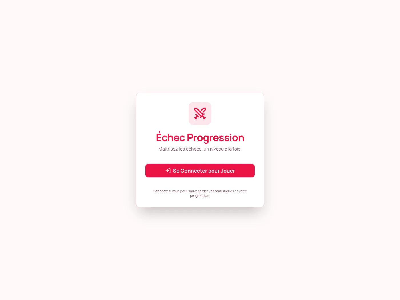 Échec Progression Game