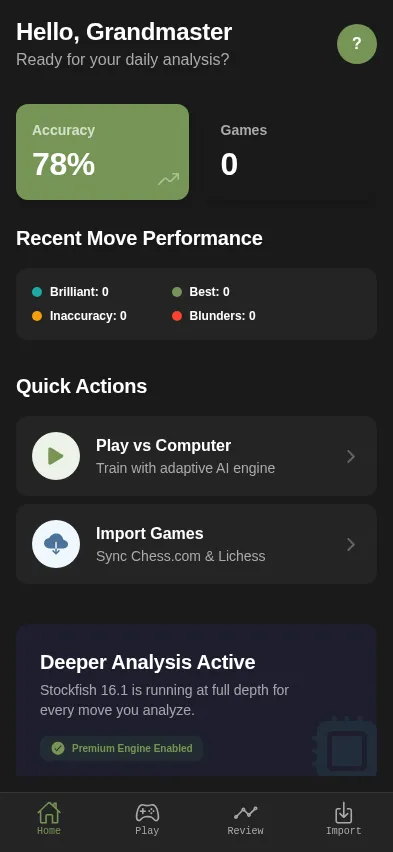 ChessMate Review Engine