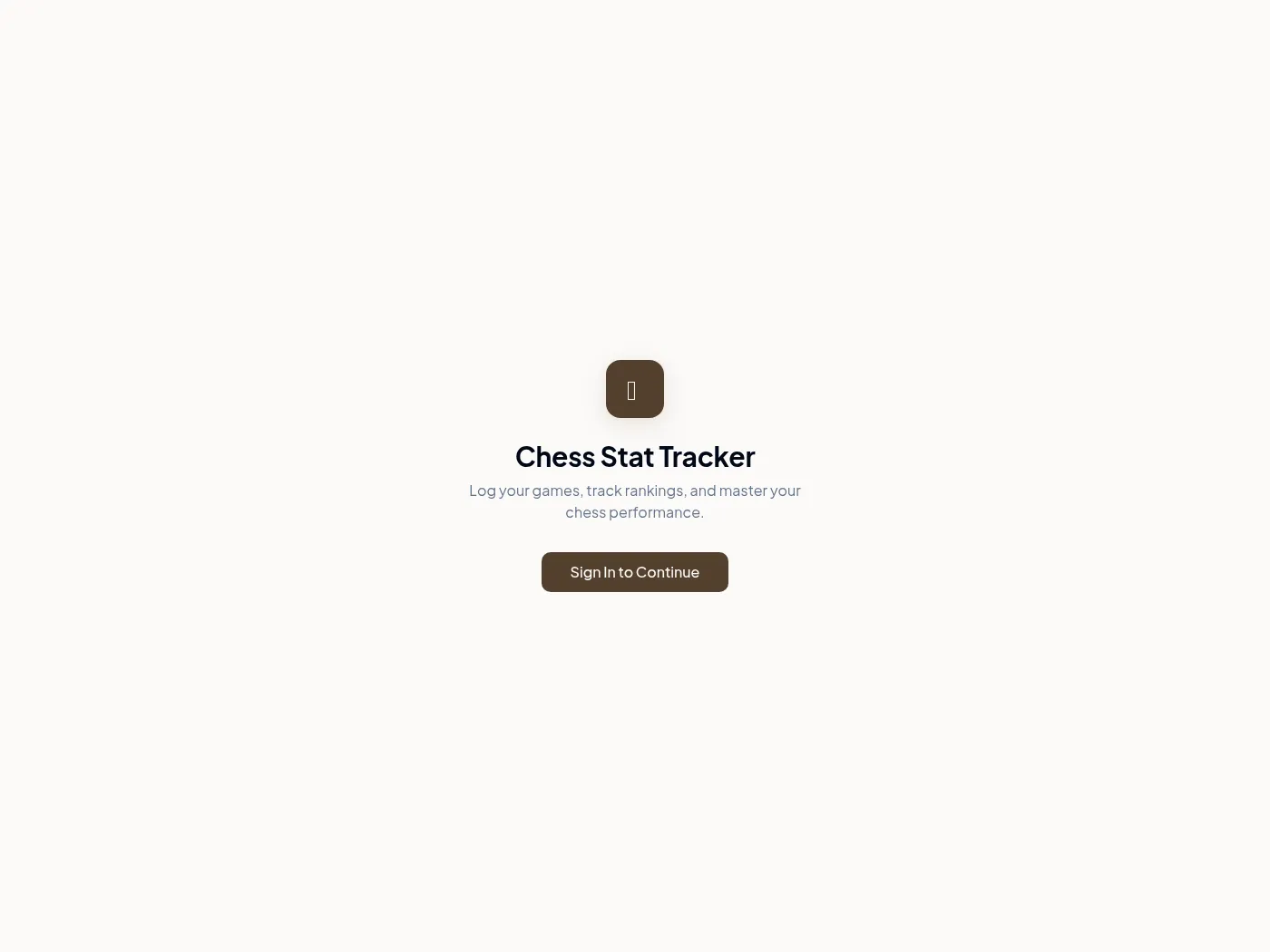 Chess Stat Tracker