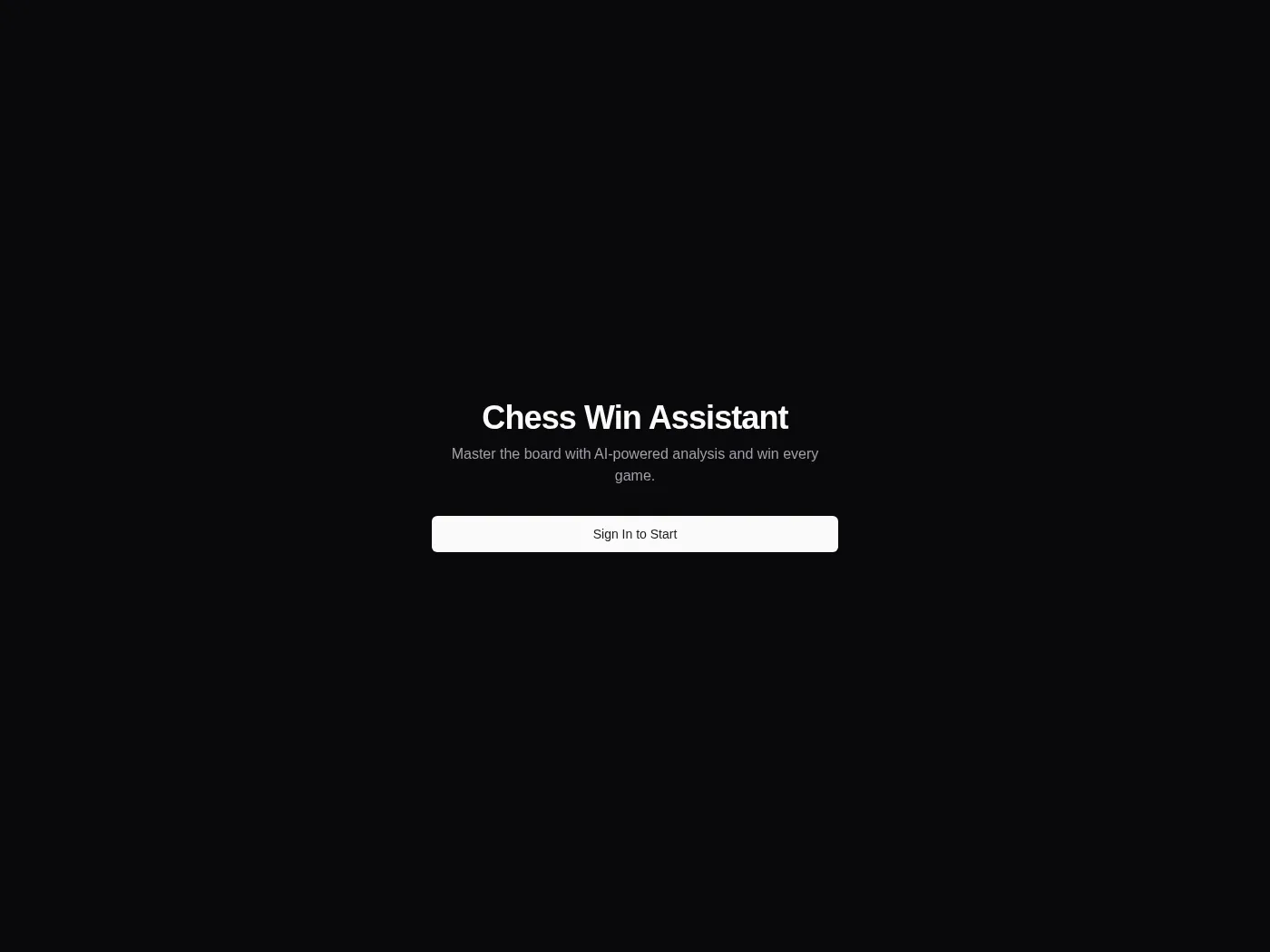 Chess Win Assistant