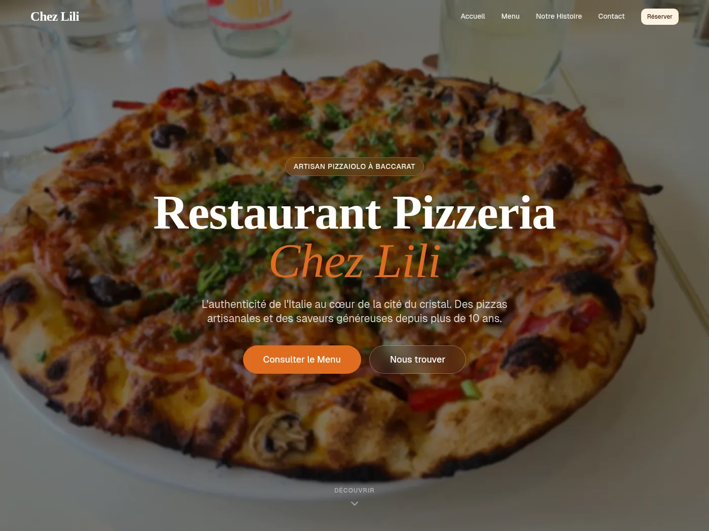 Chez Lili Showcase Site
