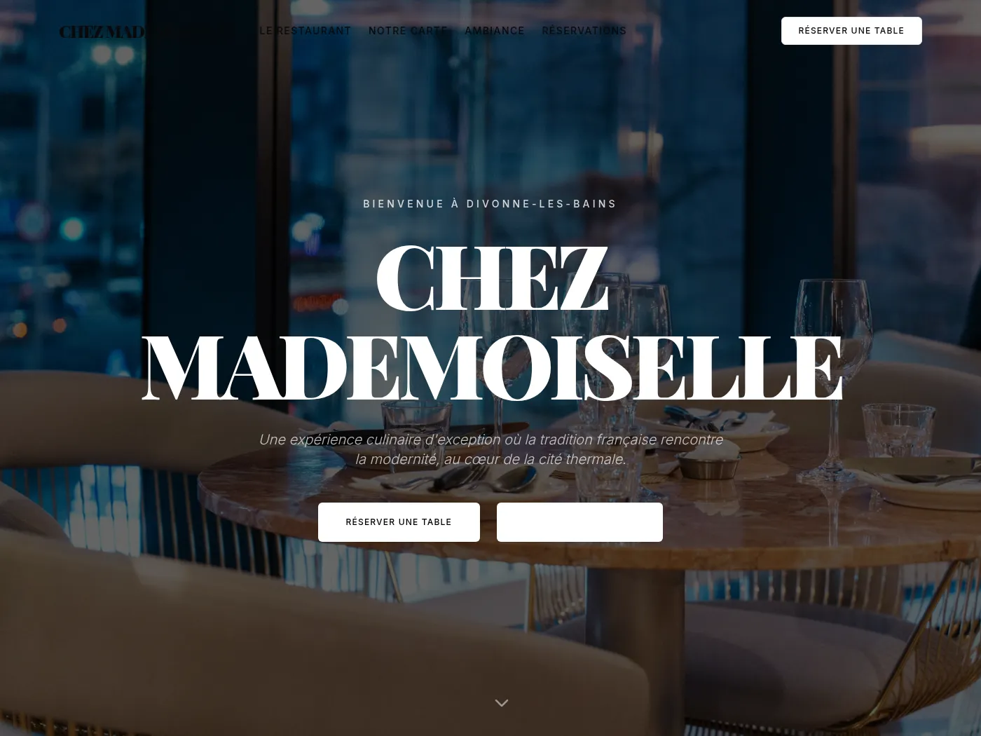 Chez Mademoiselle Booking Site