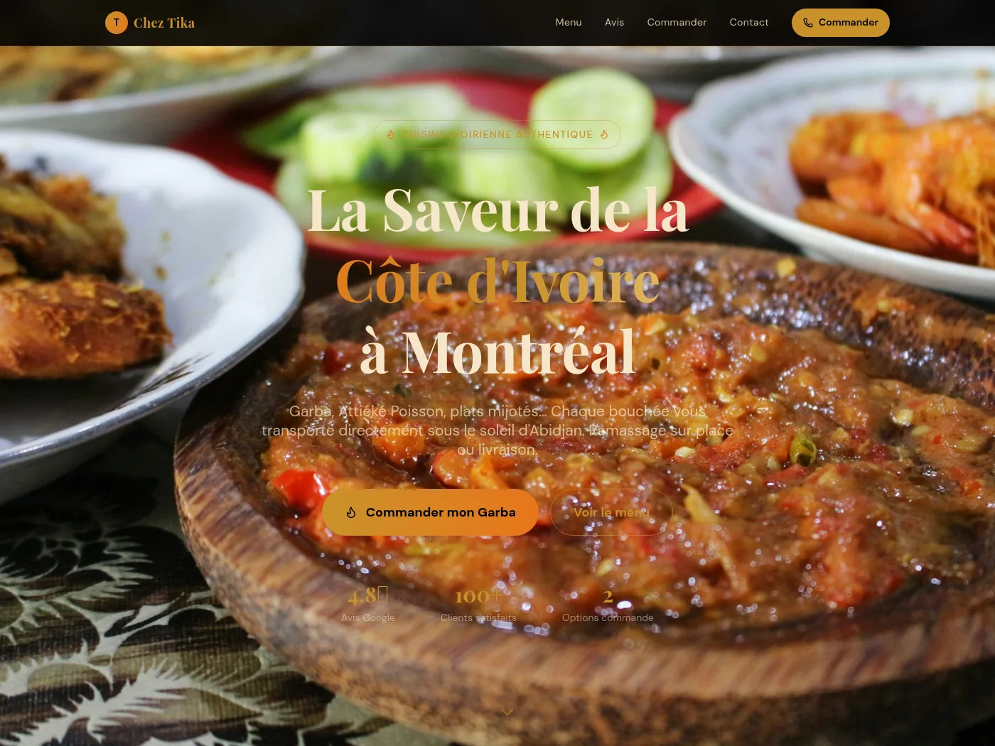 Chez Tika Gourmet Site
