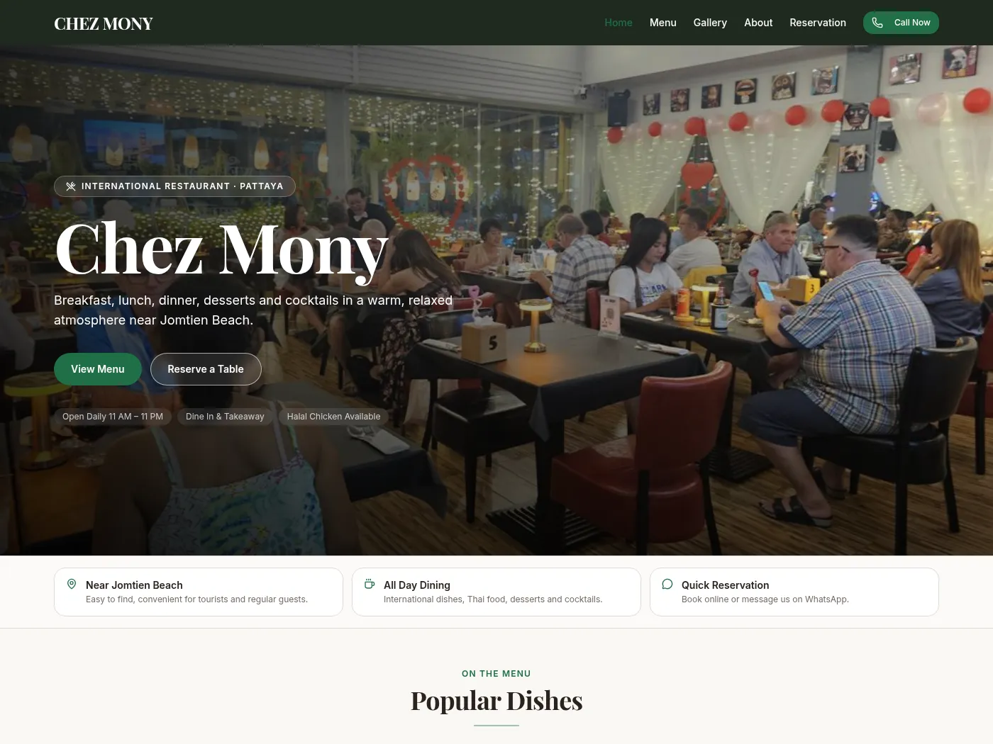 Chez Mony Restaurant Site
