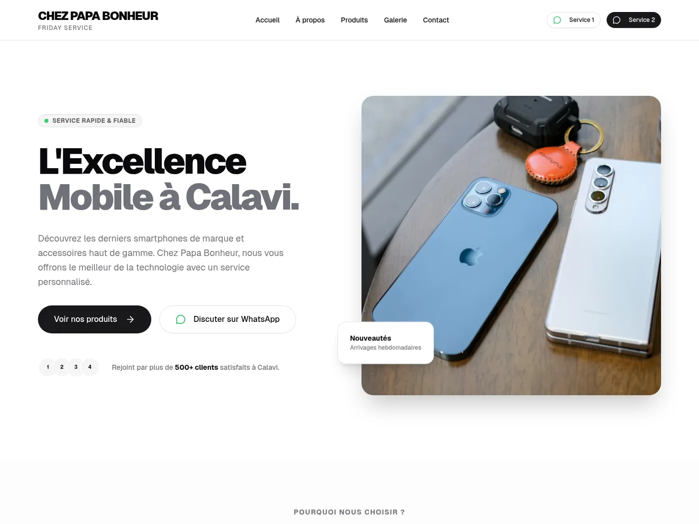 Chez Papa Bonheur Site