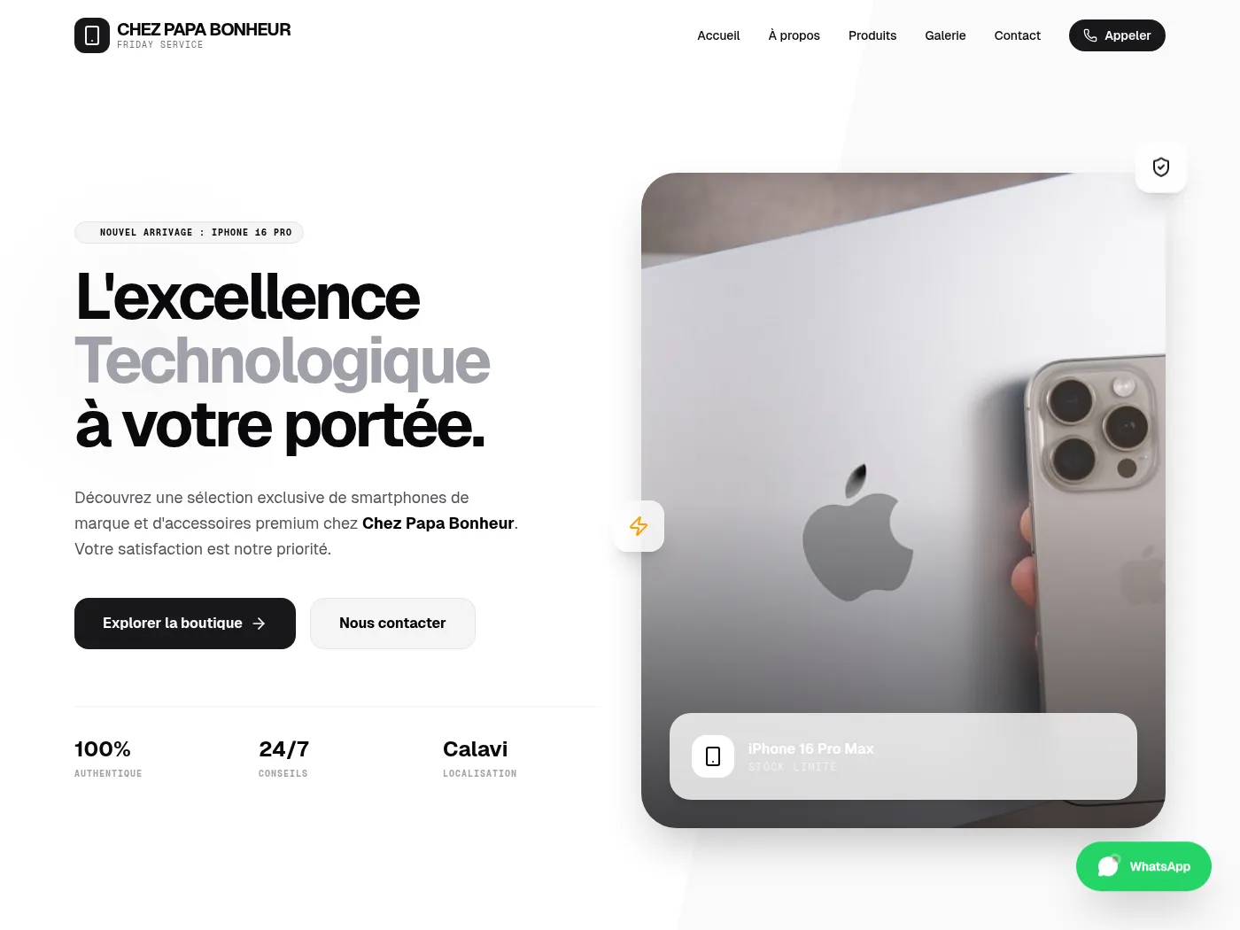Chez Papa Bonheur Web