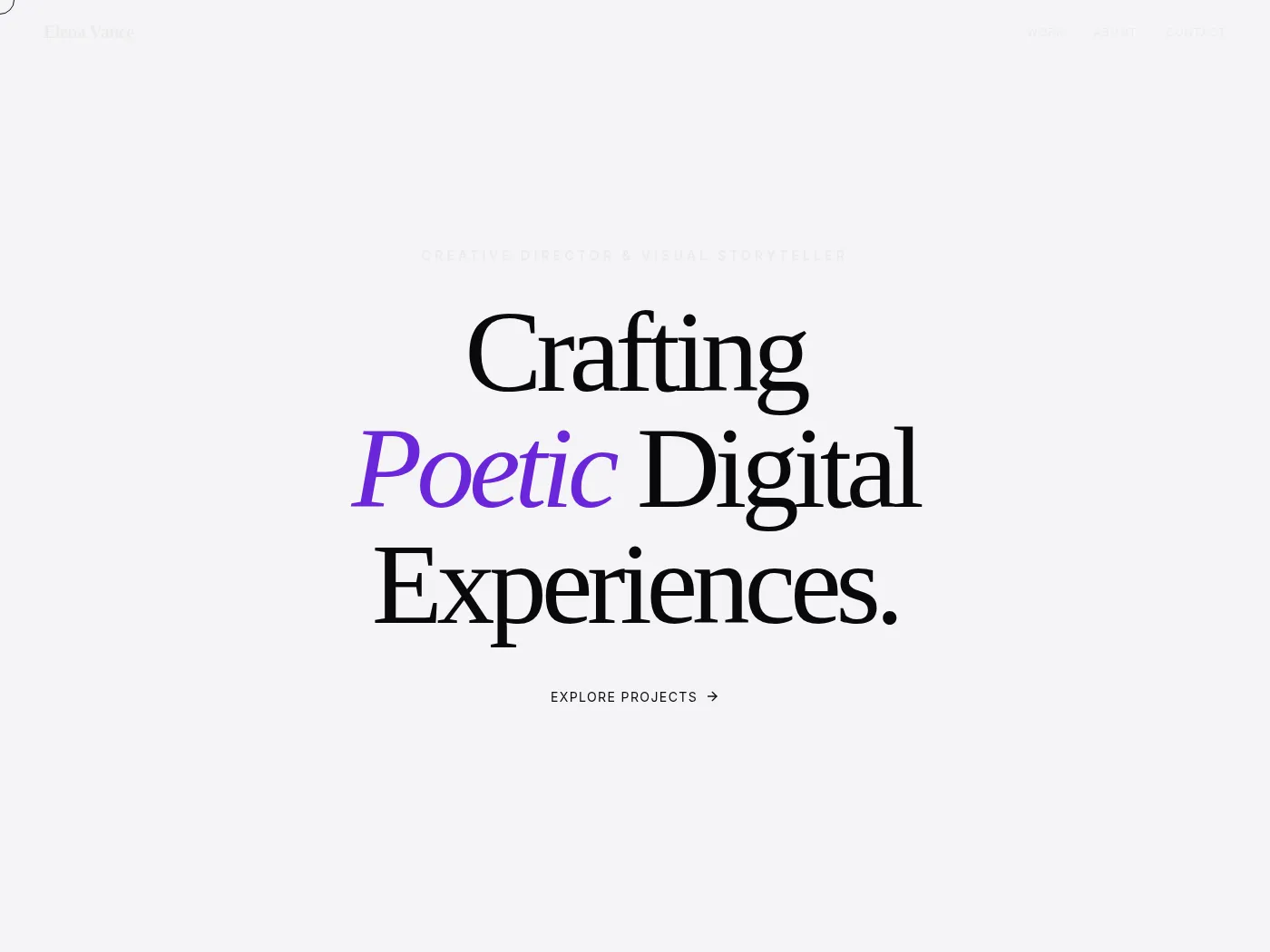 Chic Portfolio Site