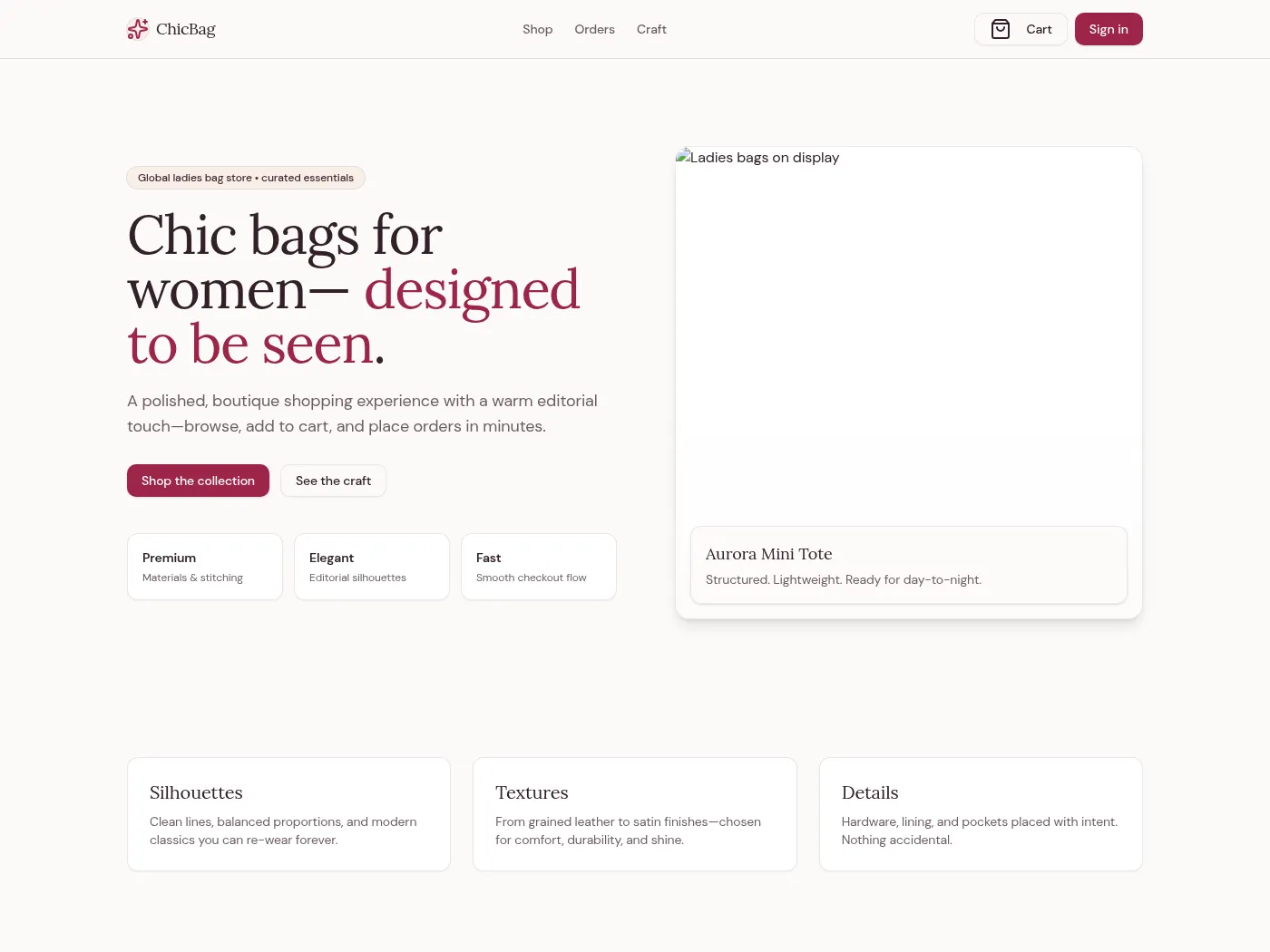 ChicBag E-Commerce