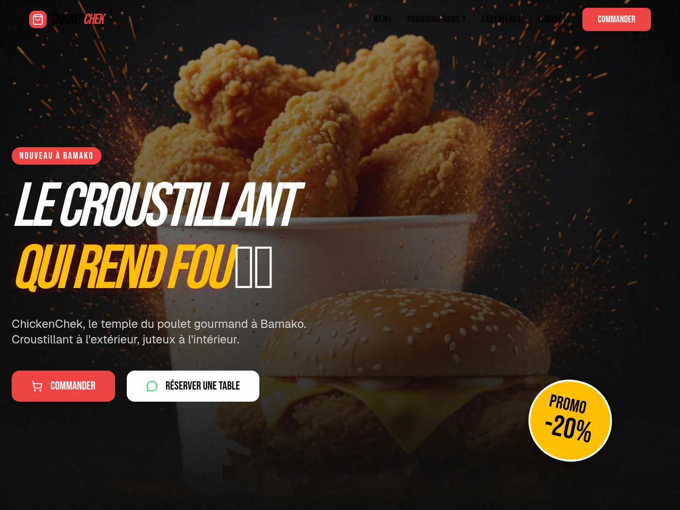 ChickenChek Fast-Food Site