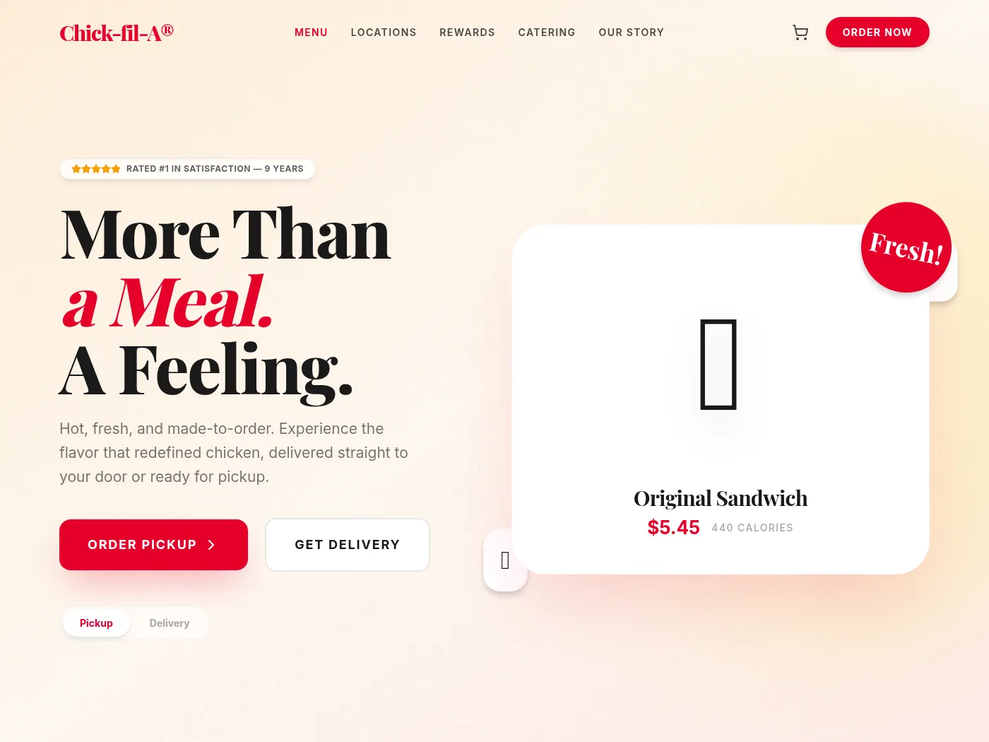 Chick-fil-A High-Converting Site