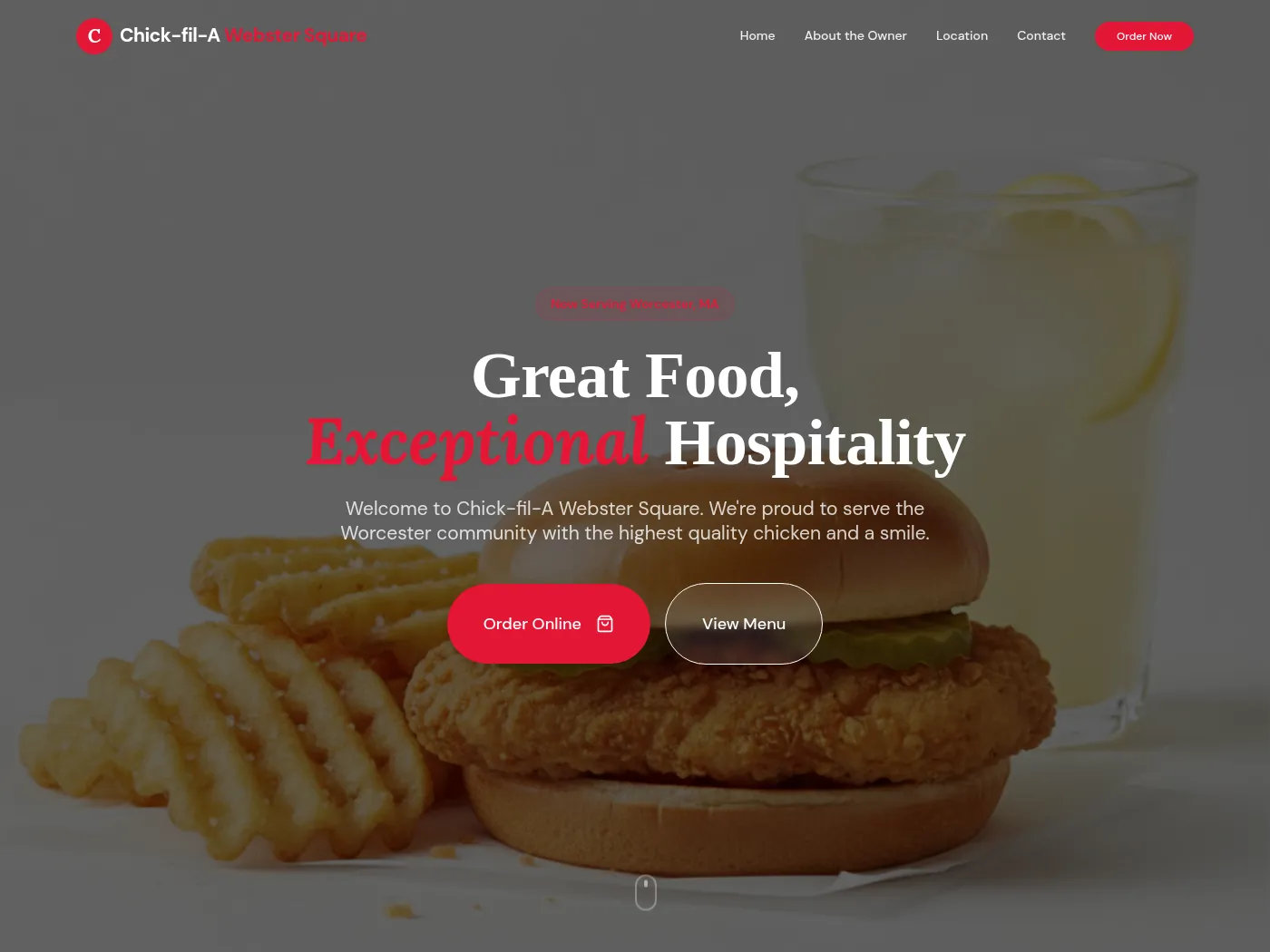 Chick-fil-A Worcester Site