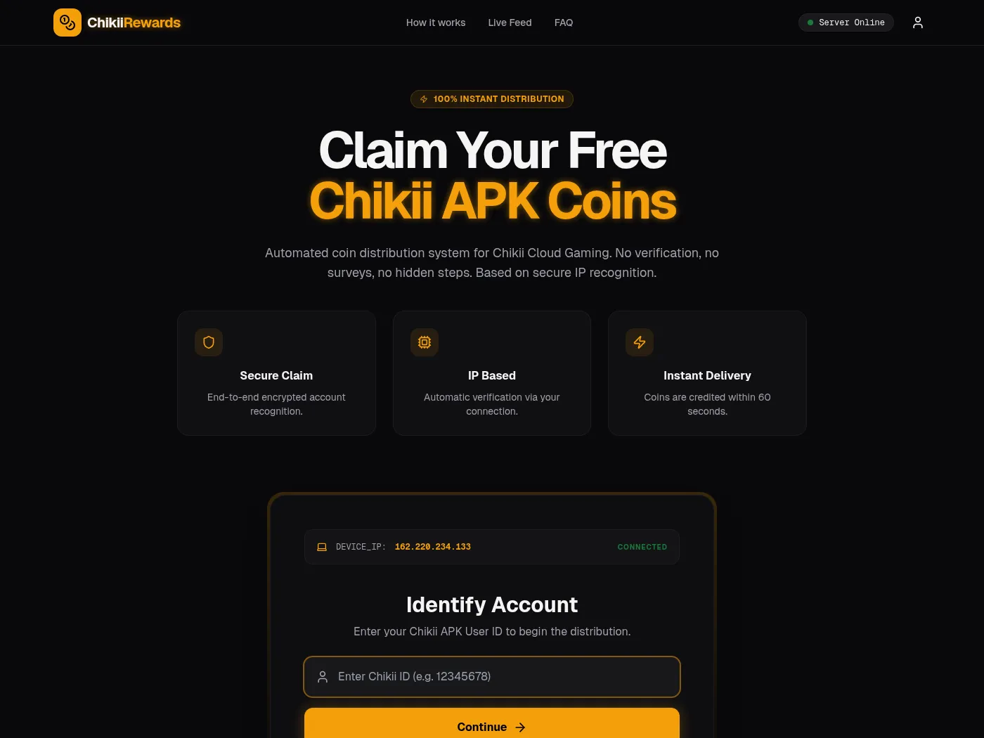 Chikii Coins Distributor