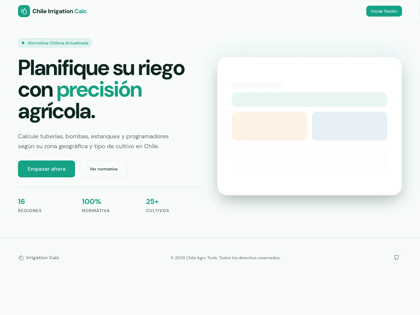 Chile Agro Irrigation Calc