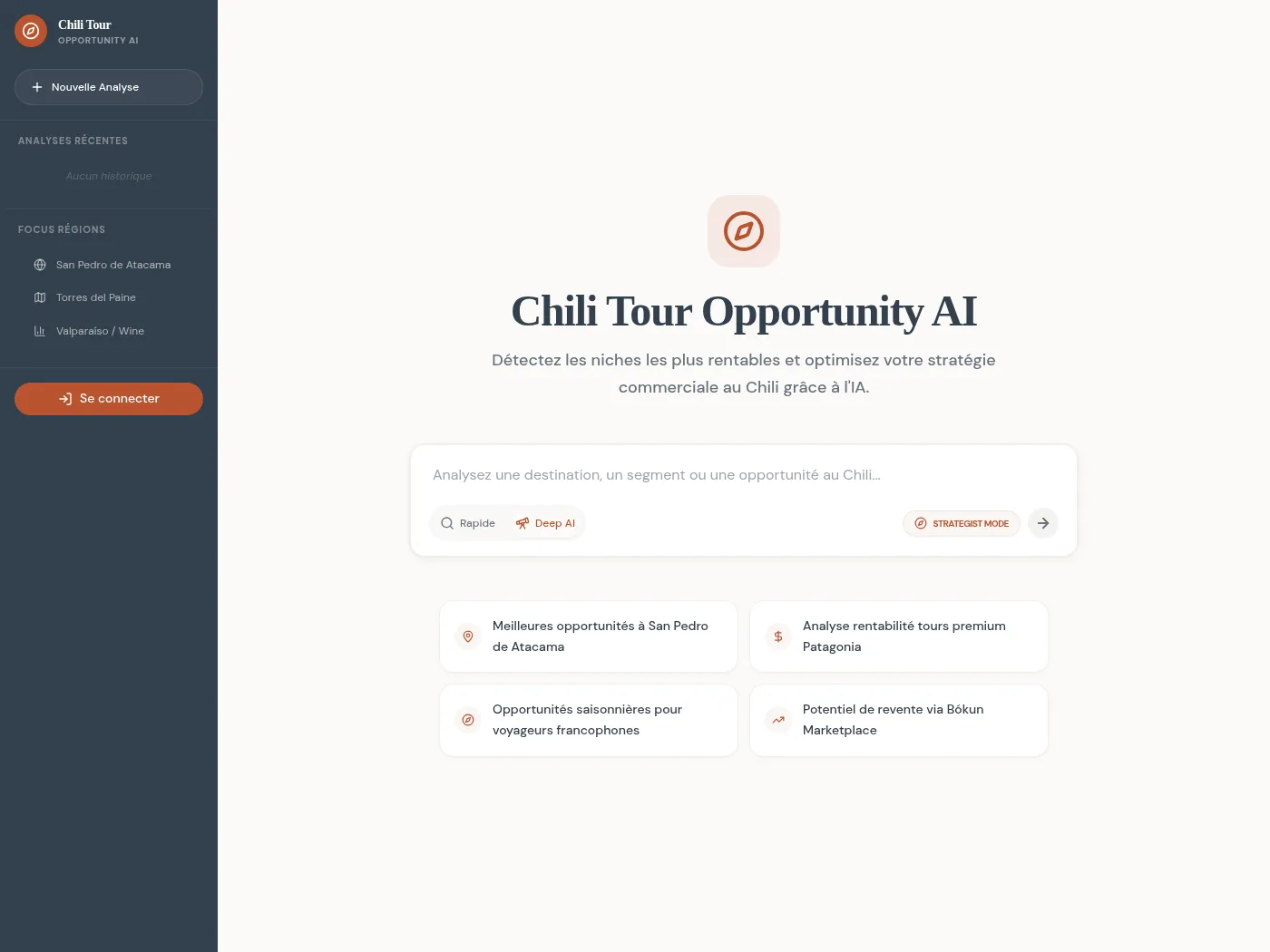 Chile Tour Opportunity AI