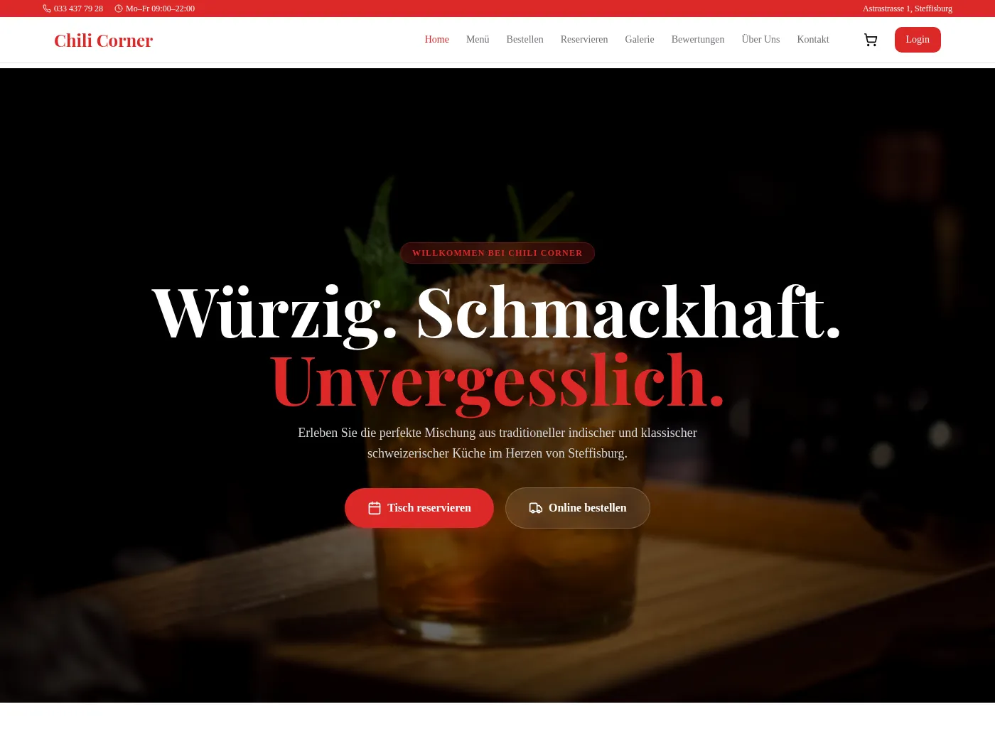 Chili Corner Web Suite